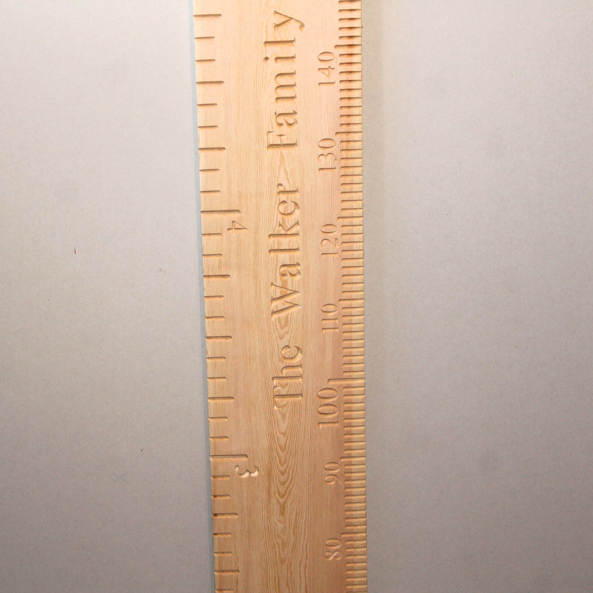 Personalised Wooden Double Height Chart Ruler Metric And Imperial ...