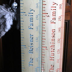 Personalised Wooden Double Height Chart Ruler Metric And Imperial ...