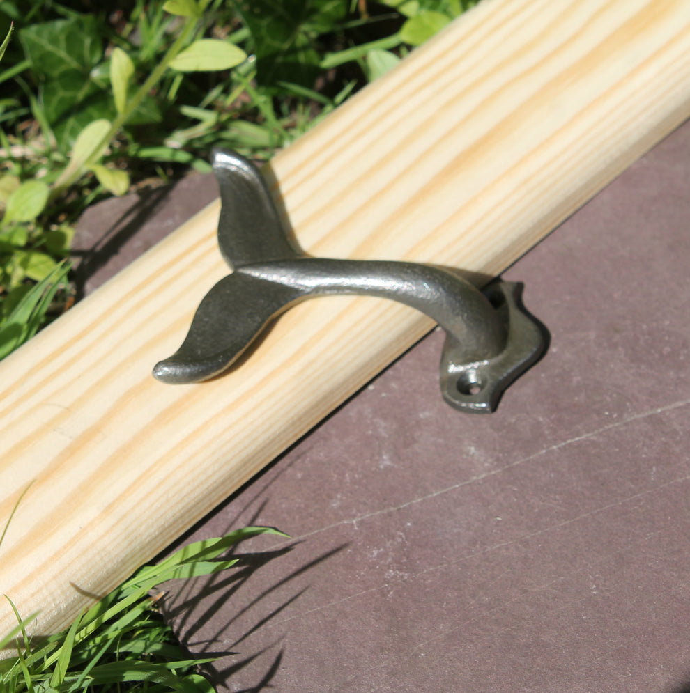 Cast Iron Whale Tail Hook – Nautical Wall Decor for Bathrooms & Beyond ...